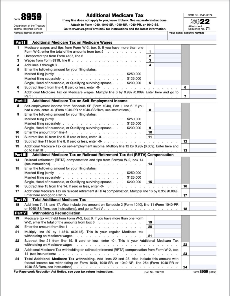 Navigating Form 8959 - The Key to Medicare Tax Filing - Healthcare ...